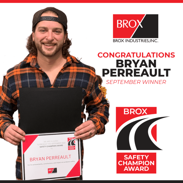 Bryan Perreault - September 2022 Winner - Brox Industries, Inc.